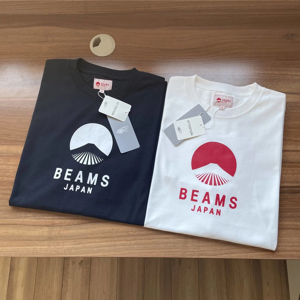 BEAMS logo printing design short sleeve Tshirt BEAMS shirt | Shopee ...