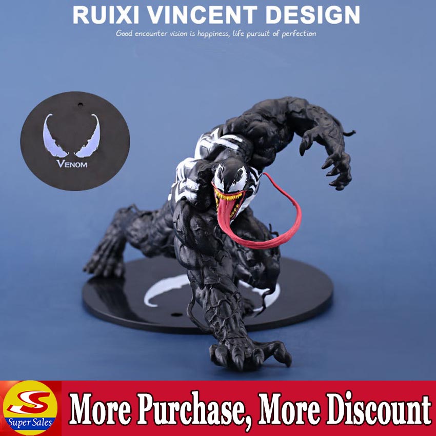 【SuperSales】Marvel Venom Figure Model Venom Edward Brock Spider Man BJD ...