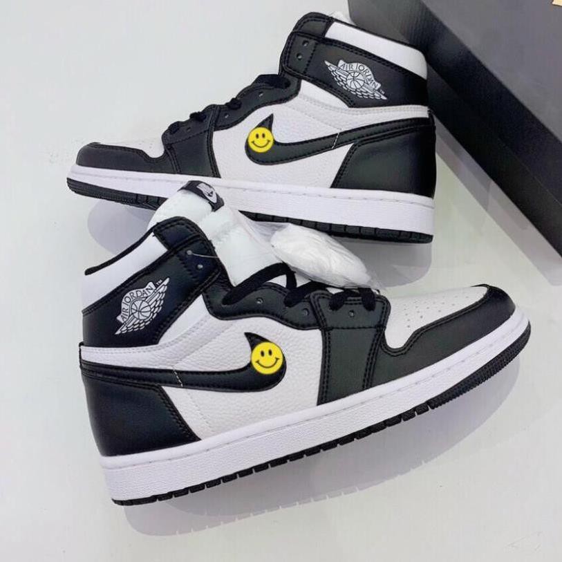 Jordan 1 high neck panda shoes, men's and women's sneakers (Full box ...