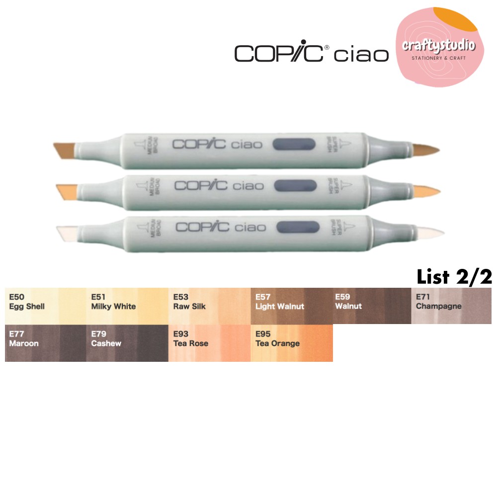 (2/2) EARTH (E) Copic Ciao Marker Pen, Drawing Marker Pen | Shopee ...