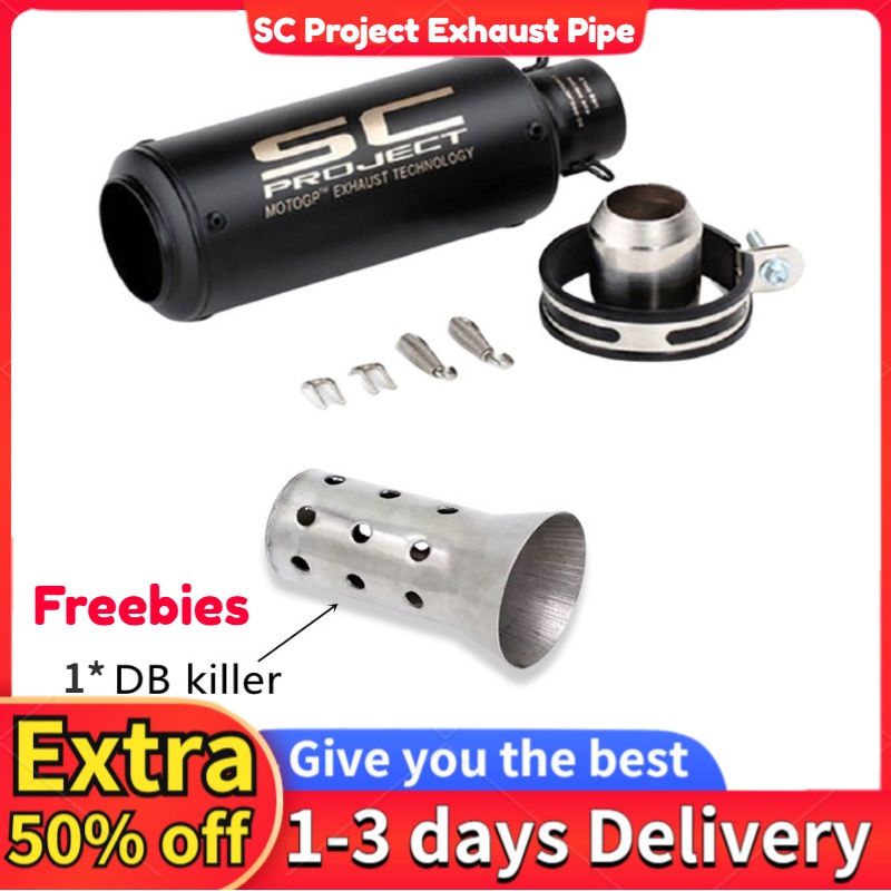 【Ready stock+ Free DB killer】sc project Tailpipe Tail Pipe Stainless ...