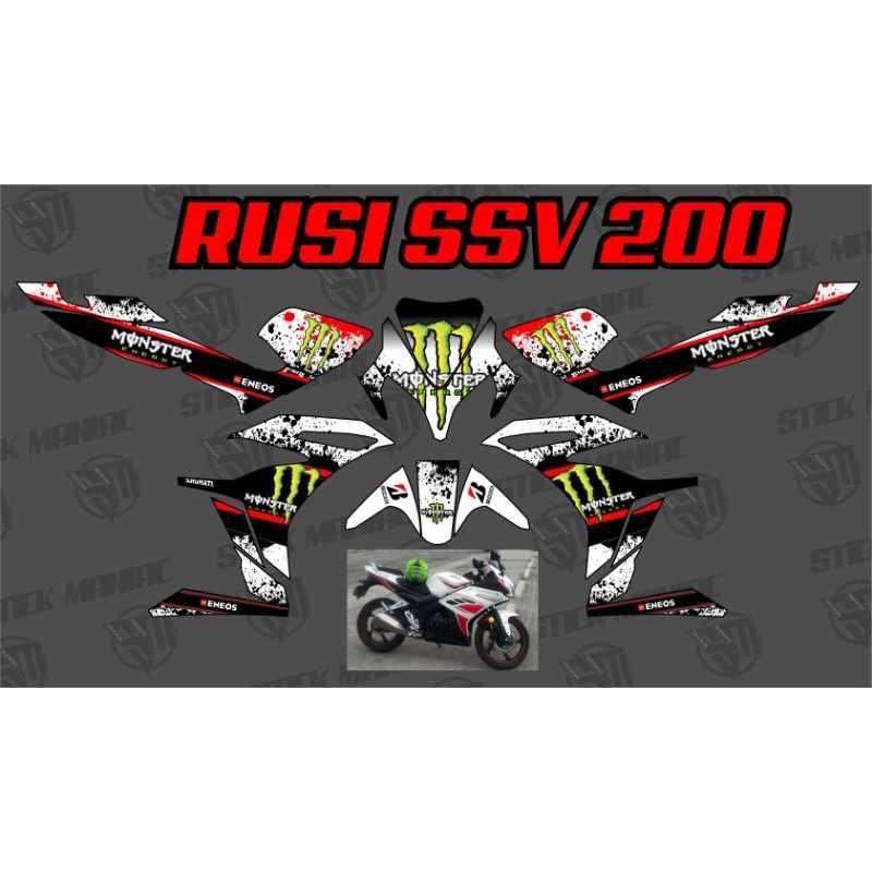 Rusi Gazelle, Rusi SS-v200 full body decals | Shopee Philippines