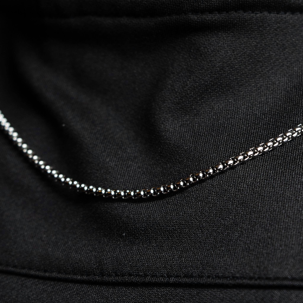 Tiger Chain - Silver 20" Cube Chain Necklace | Shopee Philippines