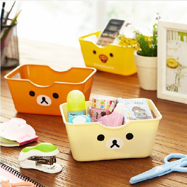 AKT Cute Cartoon Rectangular Bear Storage / Desktop Storage Box ...