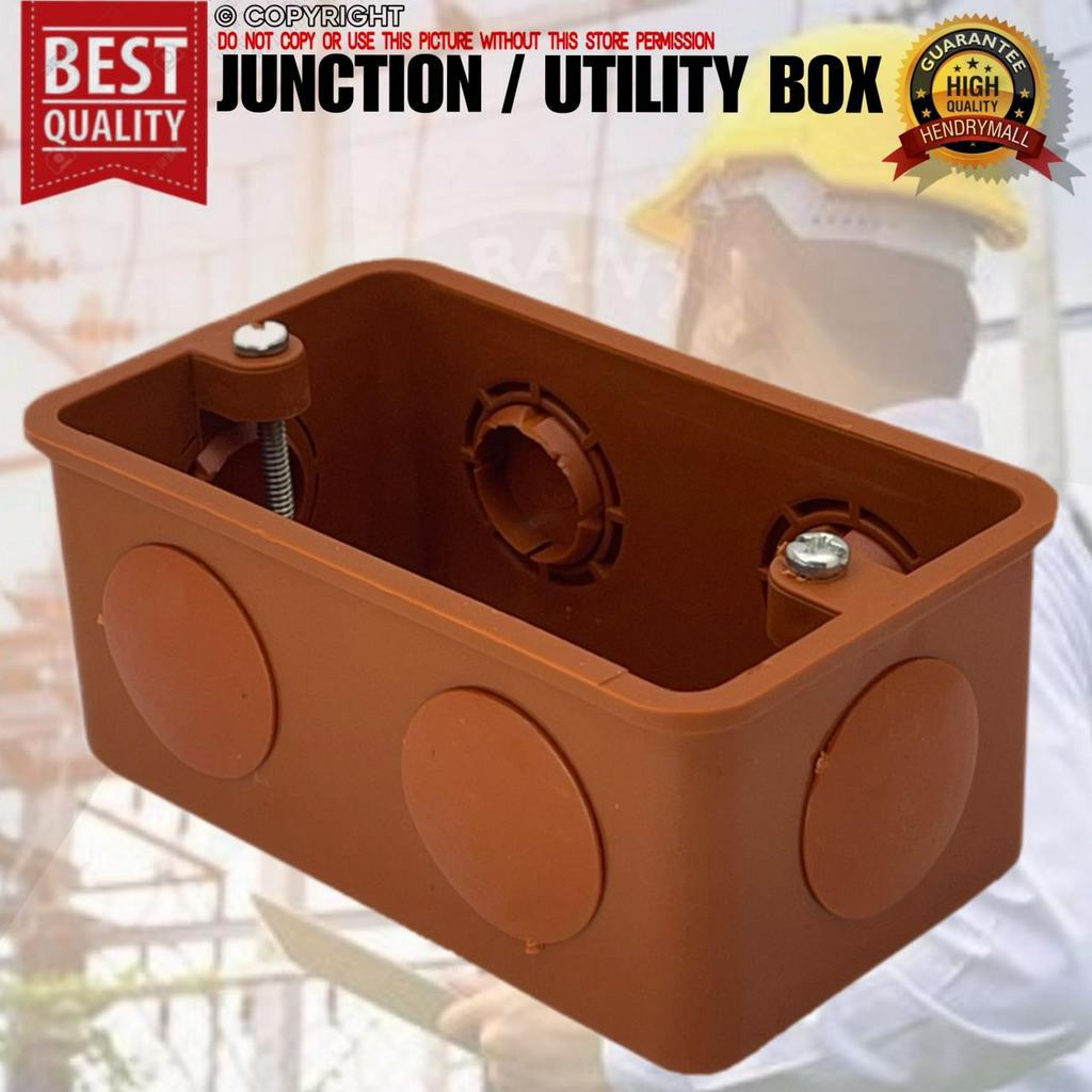 (1BOX) TLX PVC ORANGE UTILITY BOX ELECTRICAL WIRINGS 100PCS | Shopee ...