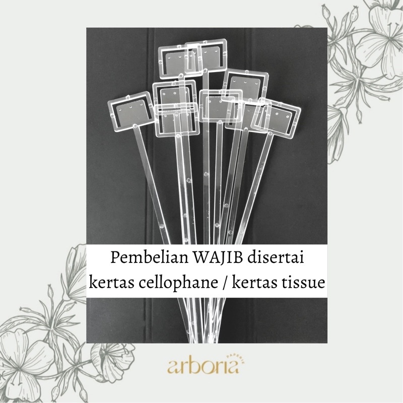 31 CM TRANSPARENT PLASTIC CARD STICK | Shopee Philippines