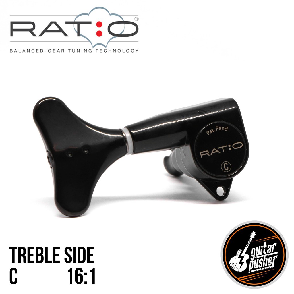 Graphtech Single Ratio Tuner For Bass Modern Style Machine Head Treble Side Black | Shopee ...