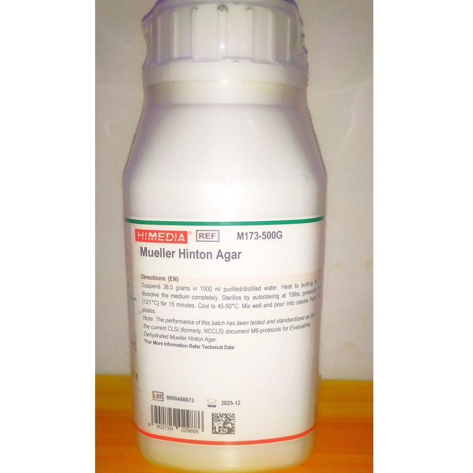 HIMEDIA Mueller Hinton Agar 500g Dehydrated Culture Growing Media ...