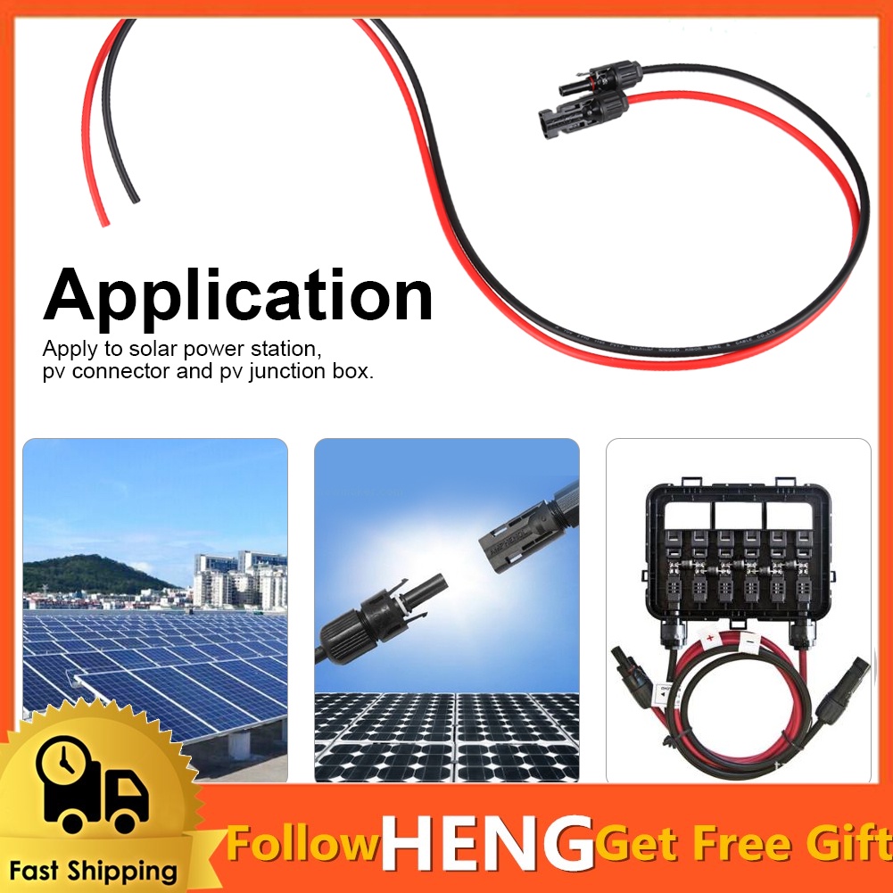 [Ready Stock] Wire Male & Female MC4 Connectors Pair of Solar Panel ...