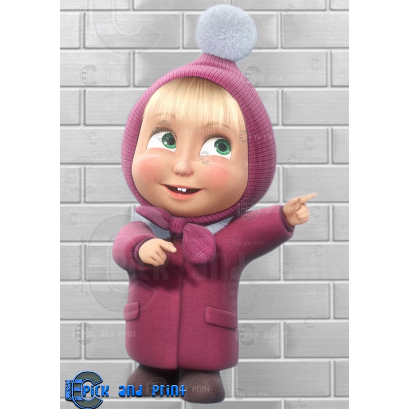 Masha and the Bear Character Cut Outs for DIY Backdrop/Party Needs ...