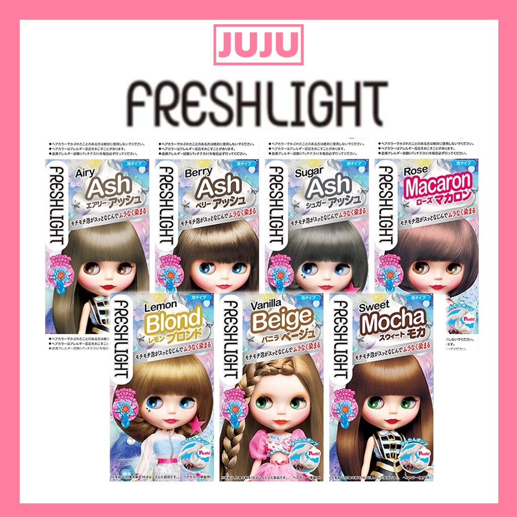 Freshlight / Cat Rambut Foam Dye Hair Coloring / Airy Ash, Lemon Blond ...