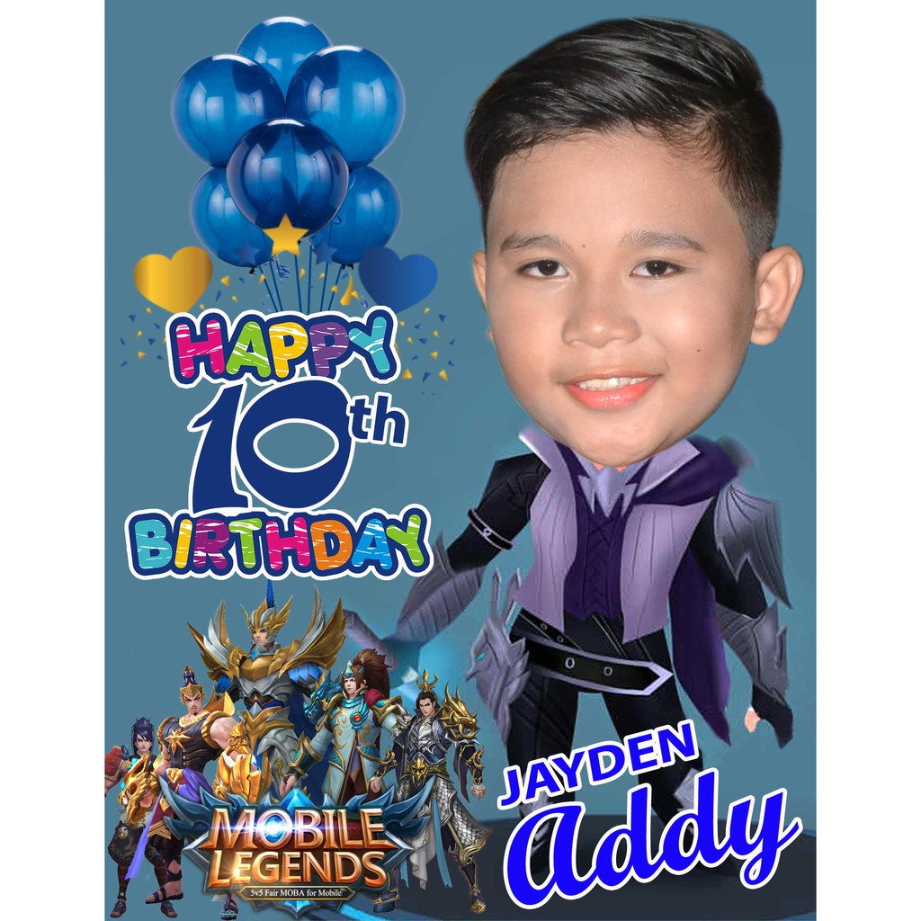 Cake Topper- ML / Mobile Legends (BATCH 1) | Shopee Philippines