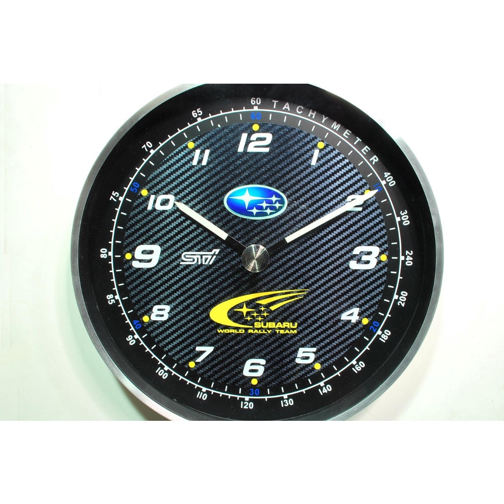 Subaru Wall Clock - Speedometer Inspired Carbon Fiber Wall Clock Decor ...