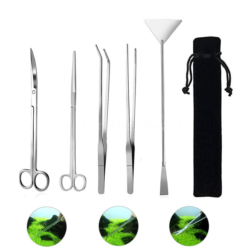 3/5pcs Aquarium Tank Tools Kit Aquascaping Maintenance tools Aquatic ...