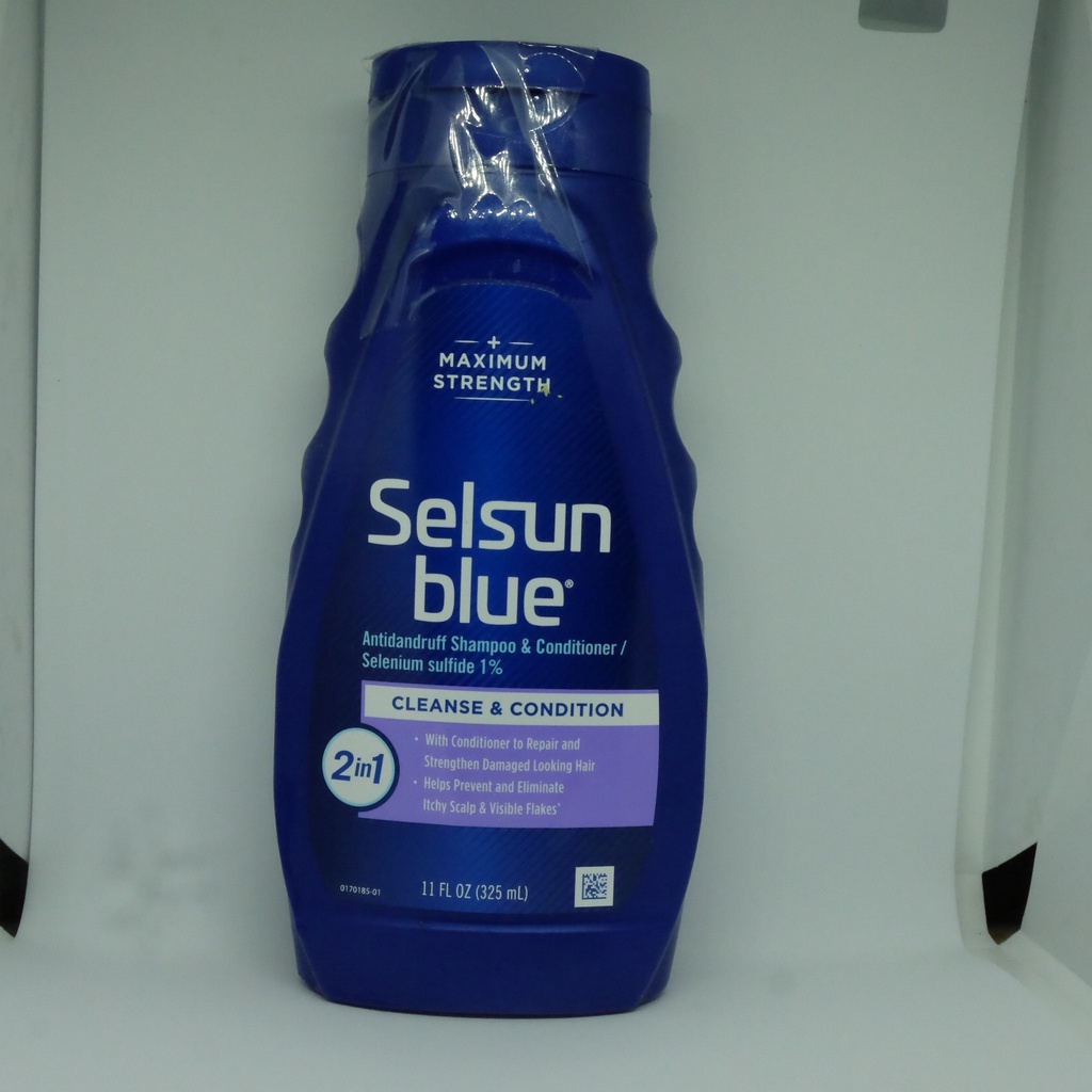 Selsun Blue Antidandruff Shampoo & Conditioner/Selenium Sulfide 1% 2 in 1 325 ml | Shopee ...