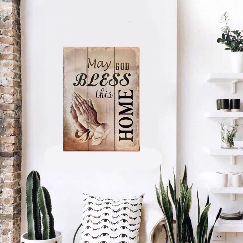 Bible Verses and Quotes Vintage Style Rustic Wooden Home Decoration 26 ...