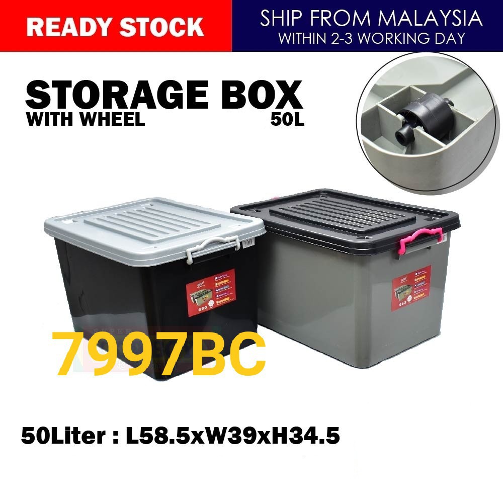 7997bc Century Storage Box With Wheel / Bekas Simpanan Dengan Roda 50 ...
