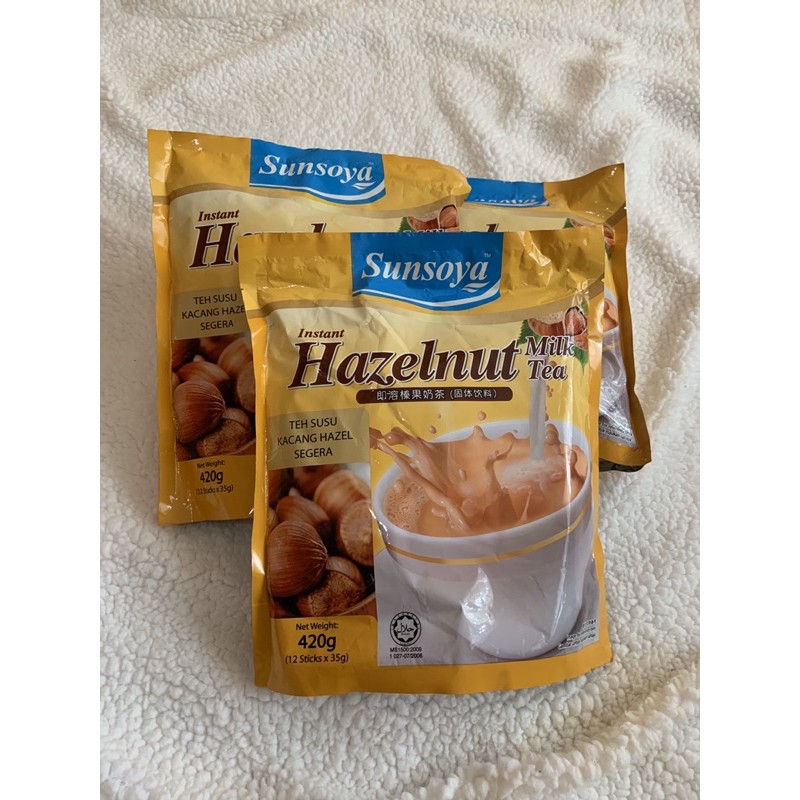 Instant Sunsoya Hazelnut Milktea (12 sticks x 35g) | Shopee Philippines
