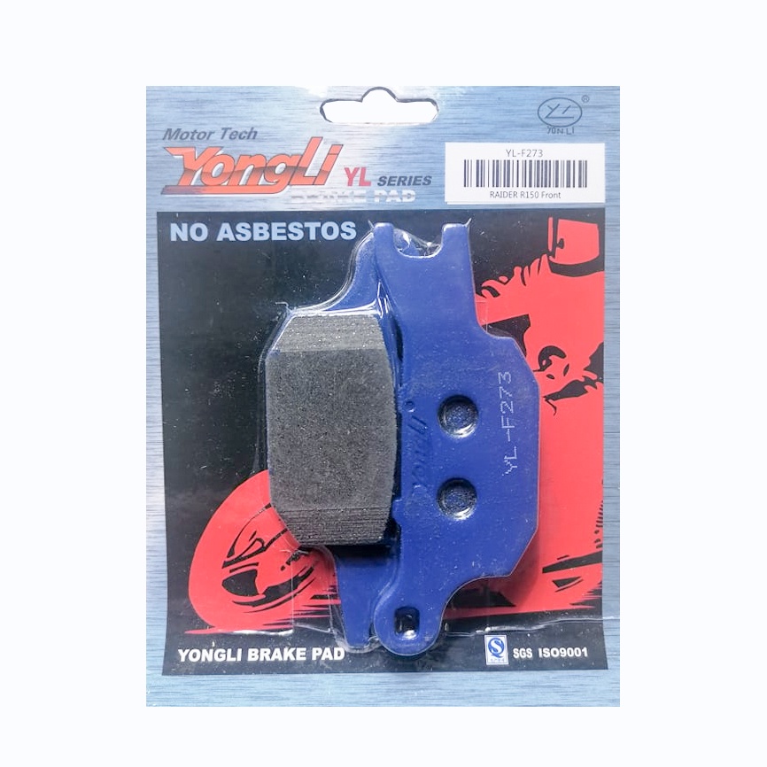 YL-F273 SUZUKI RAIDER R150 FRONT Motor Tech Yongli Brake Pad YL Series ...
