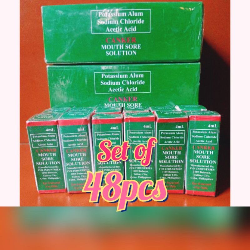 canker mouth sore solution(4box)48pcs) | Shopee Philippines