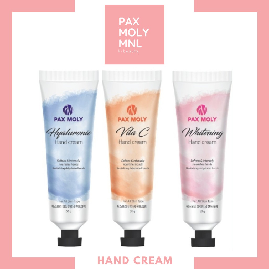 Pax Moly Hand Cream 150g (3 Set - Hyaluronic, Vita C & Whitening ...