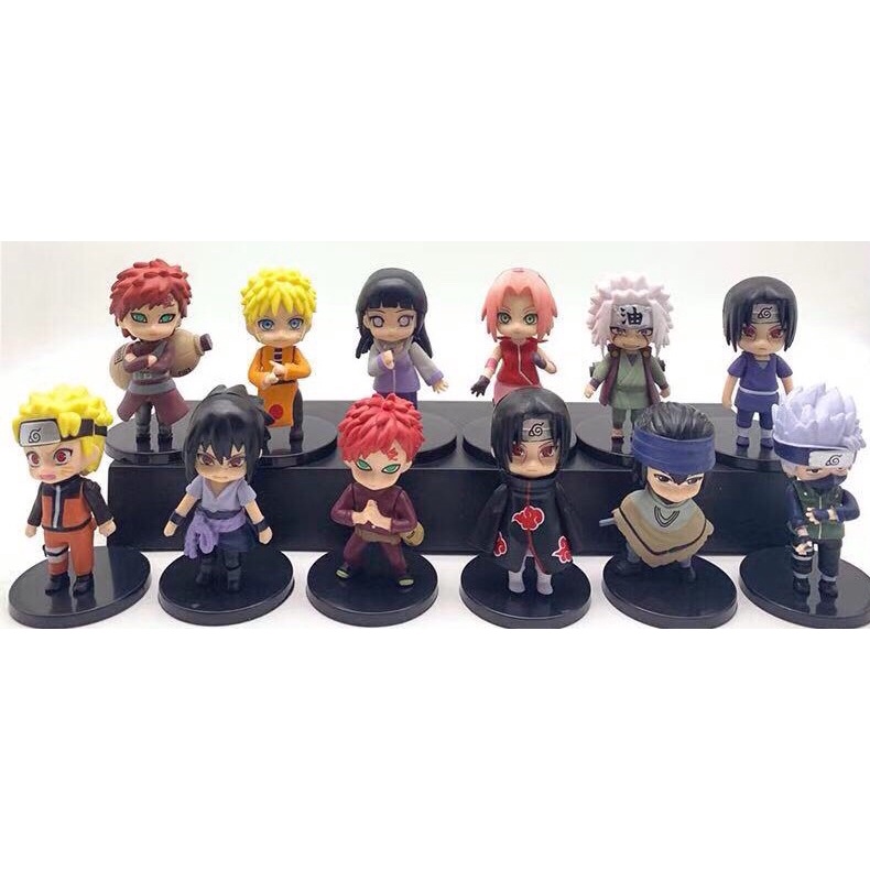 Naruto Chibi Sasuke,Kakashi,Itachi,Sakura,Tobi,Gaara Set of 6/12 Figure ...