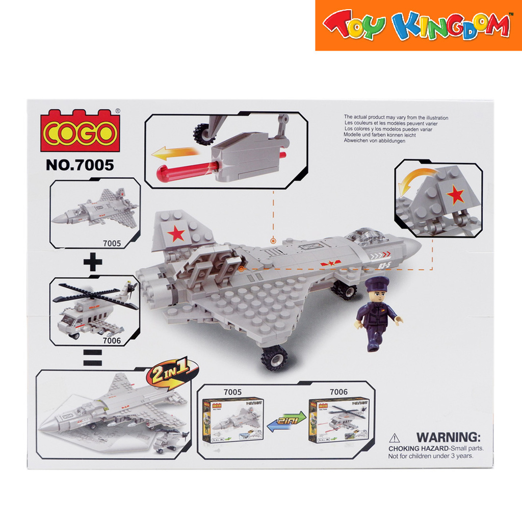 Cogo Military Jet Fighter Building Blocks | Shopee Philippines