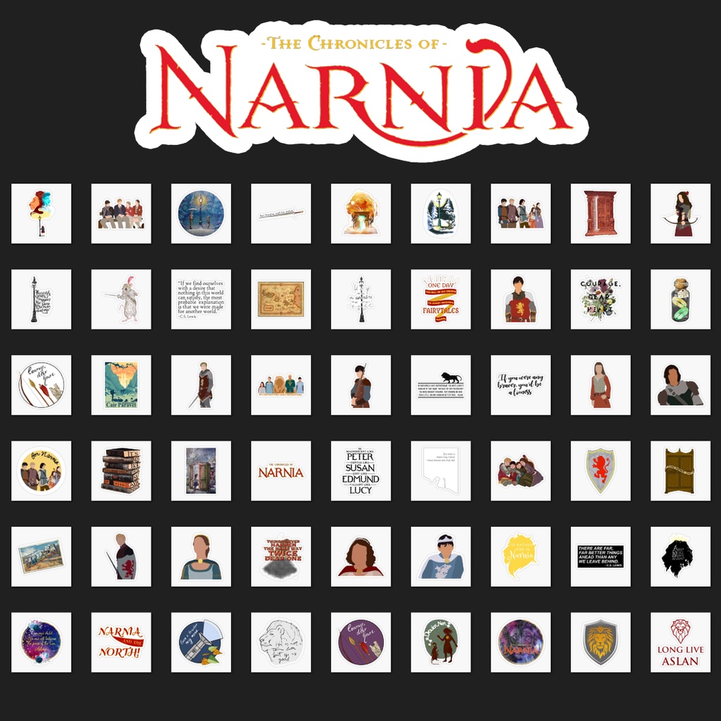50 Pcs Narnia Stickers Water Proof The Chronicles Of Narnia Stickers Shopee Philippines