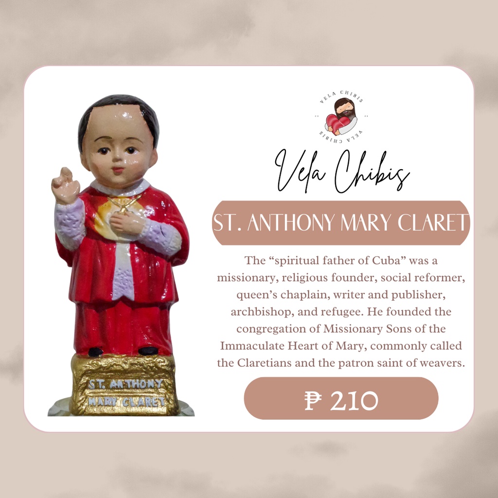 St. Anthony Mary Claret Chibi Image / Chibi Saint | Shopee Philippines