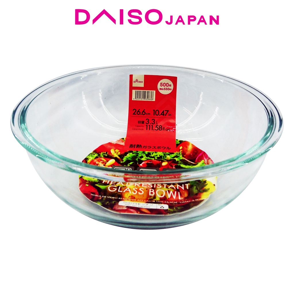 Daiso Heat-Resistant Glass Bowl (3.3L) | Shopee Philippines