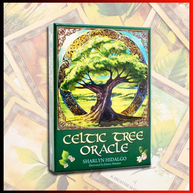 25 Sheets Celtic Tree Oracle Cards Deck Card Game Board | Shopee ...