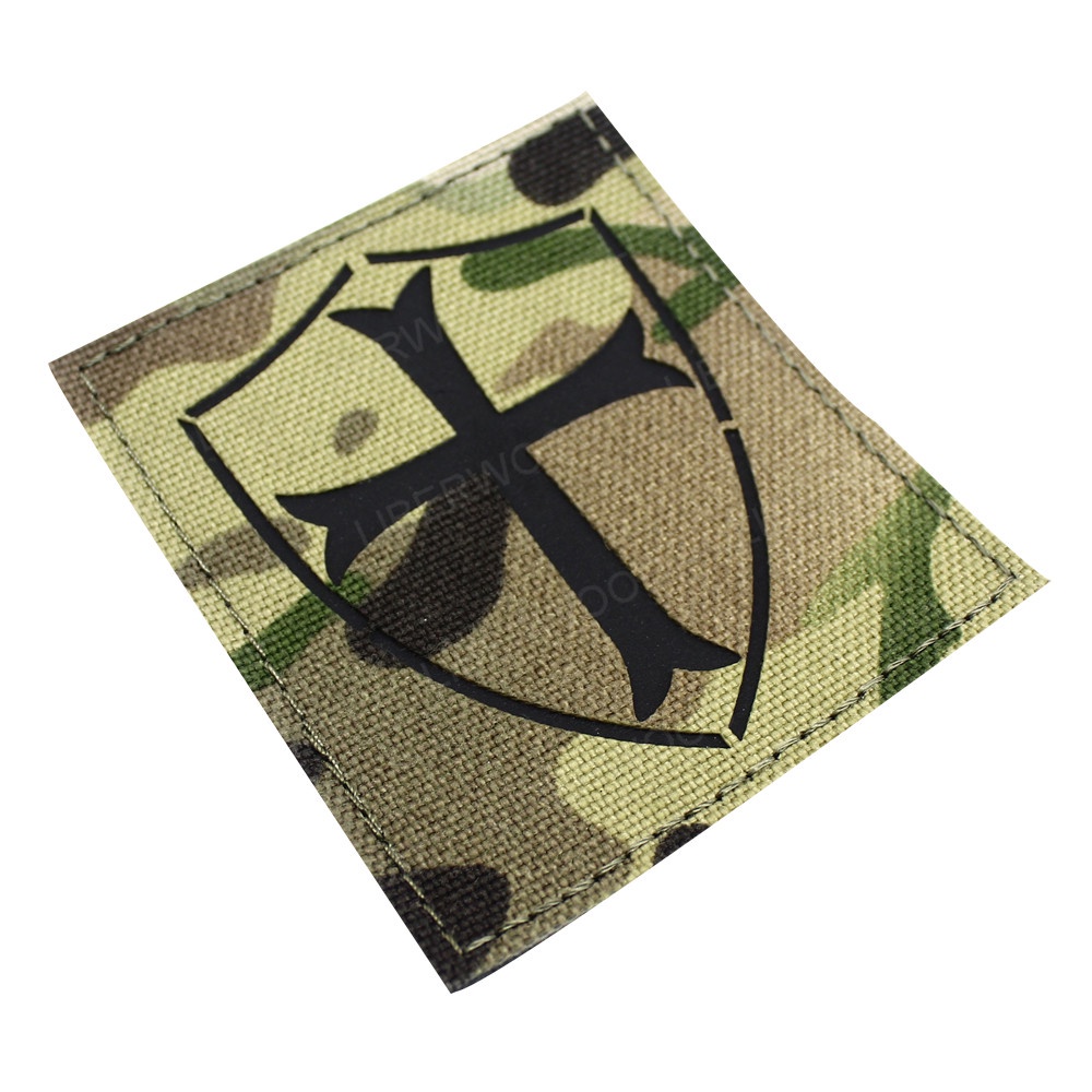 Knights Templar Embroidered Patch the Crusades IR Infrared Reflective ...