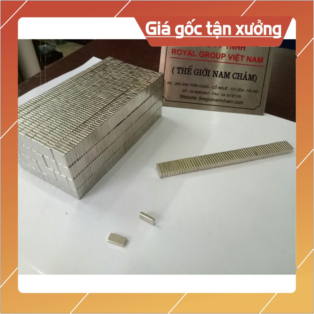 50 magnets 10x5x2mm, rectangular white rare earth magnets. | Shopee ...