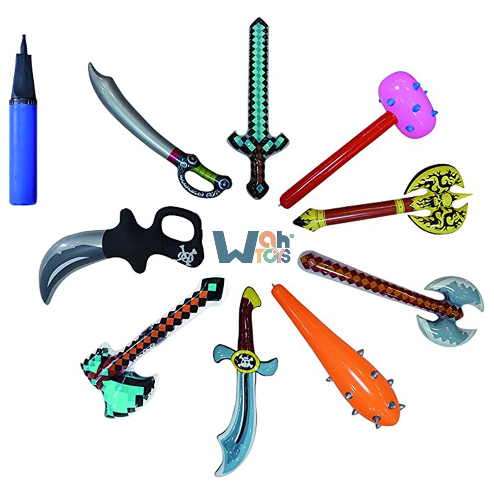 Inflatable Weapons Inflatable Sword Hammer Ax Mace Pirate Knife Kid ...