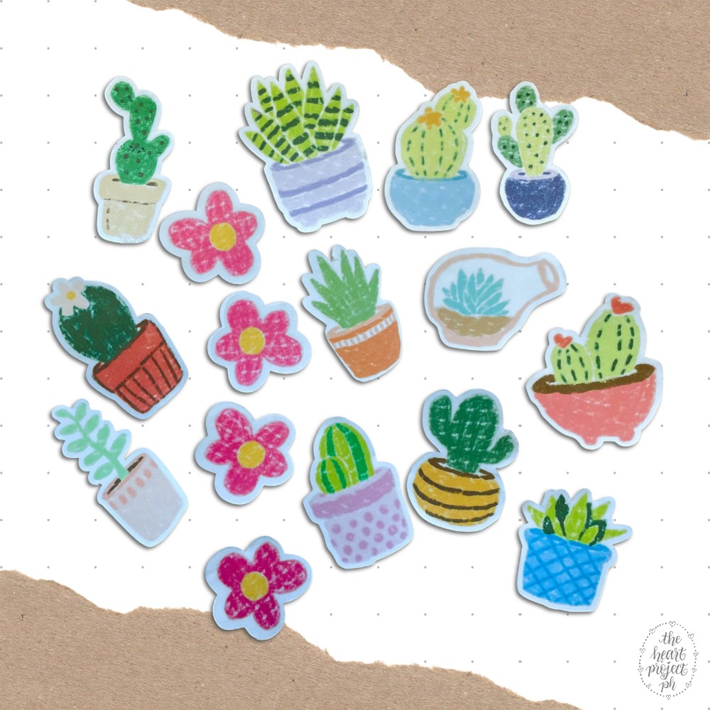 Waterproof Sticker Pack | Succulents | Shopee Philippines