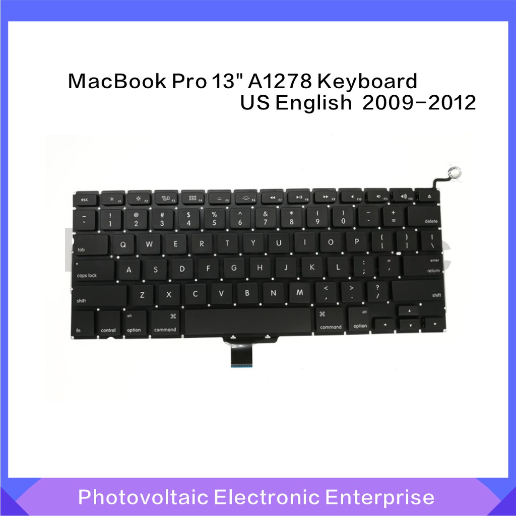 New Compatible with Macboo Pro 13 "keyboard A1278 US keyboard Backlight ...