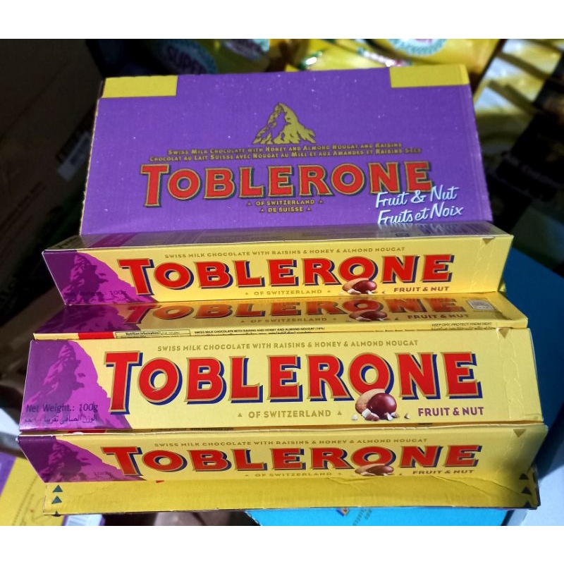 TOBLERONE Switzerland 100g per Box(20pcs inside) | Shopee Philippines