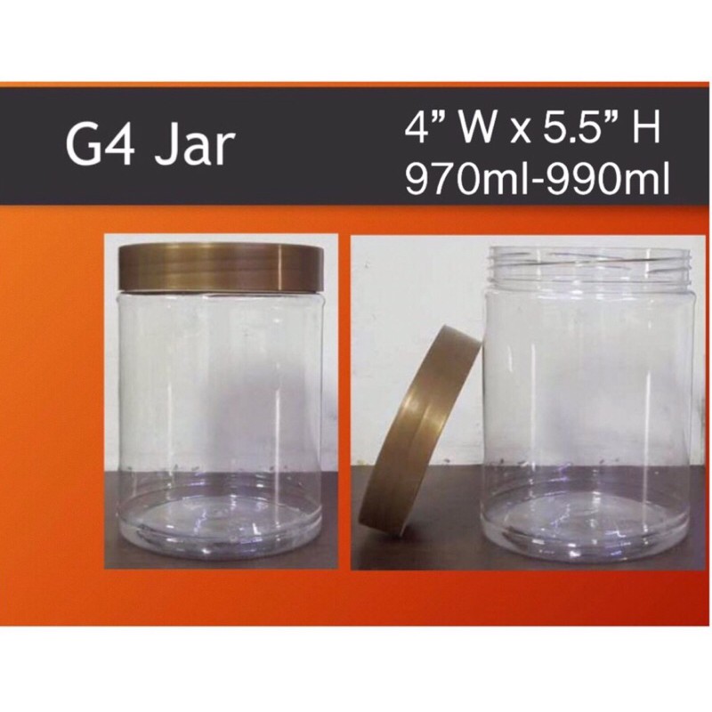 (PER PIECE) 970ml - 990ml G4 Plastic Jar | Shopee Philippines