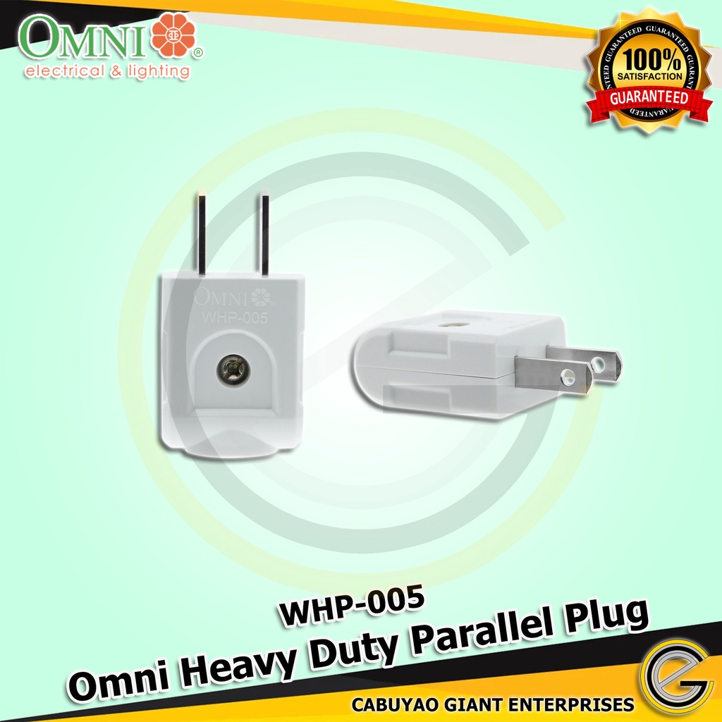 Omni WHP-005 Heavy Duty Parallel Plug 15A 250V | Shopee Philippines