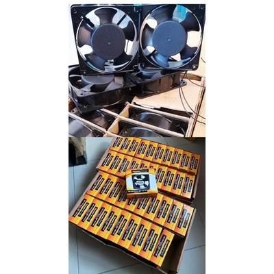 4 Inch AC Axial Fan/Cooling Blower AC220/240V Ball Bearing 5 Blades/ Exhaust Fan | Shopee ...