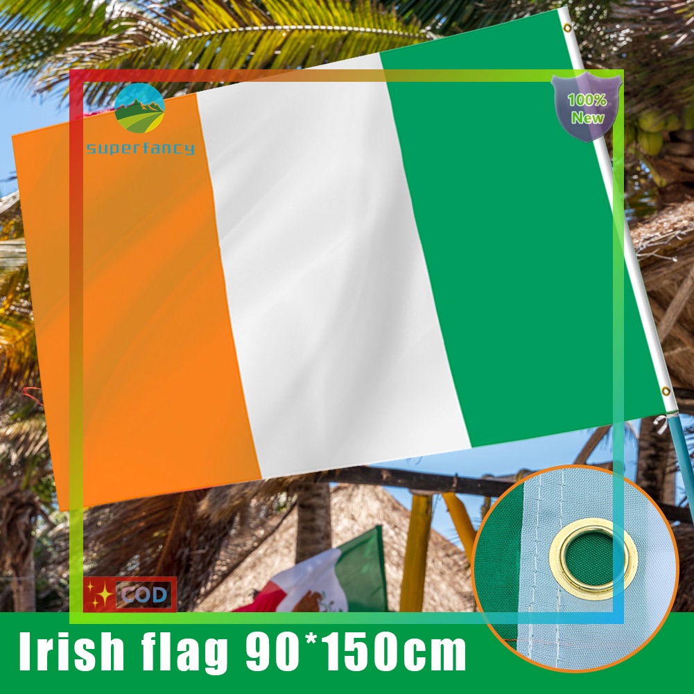 St Patricks Day Ireland Flag 90*150cm - Irish Flag | Shopee Philippines