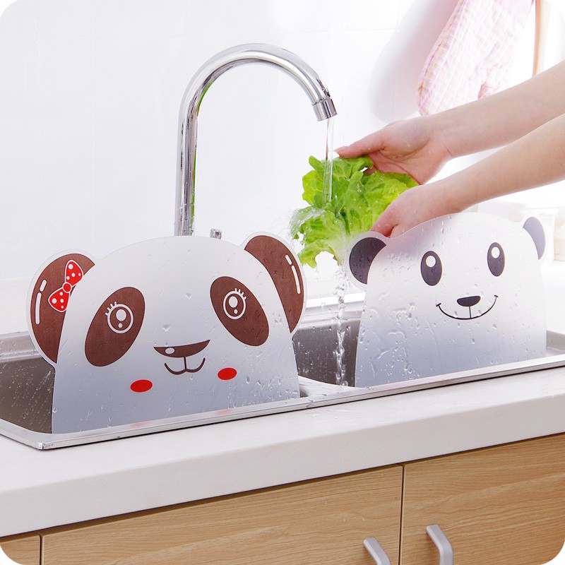Kitchen Wash Sink Panda Sucker Baffle Prevent Water Splash Guard Board ...