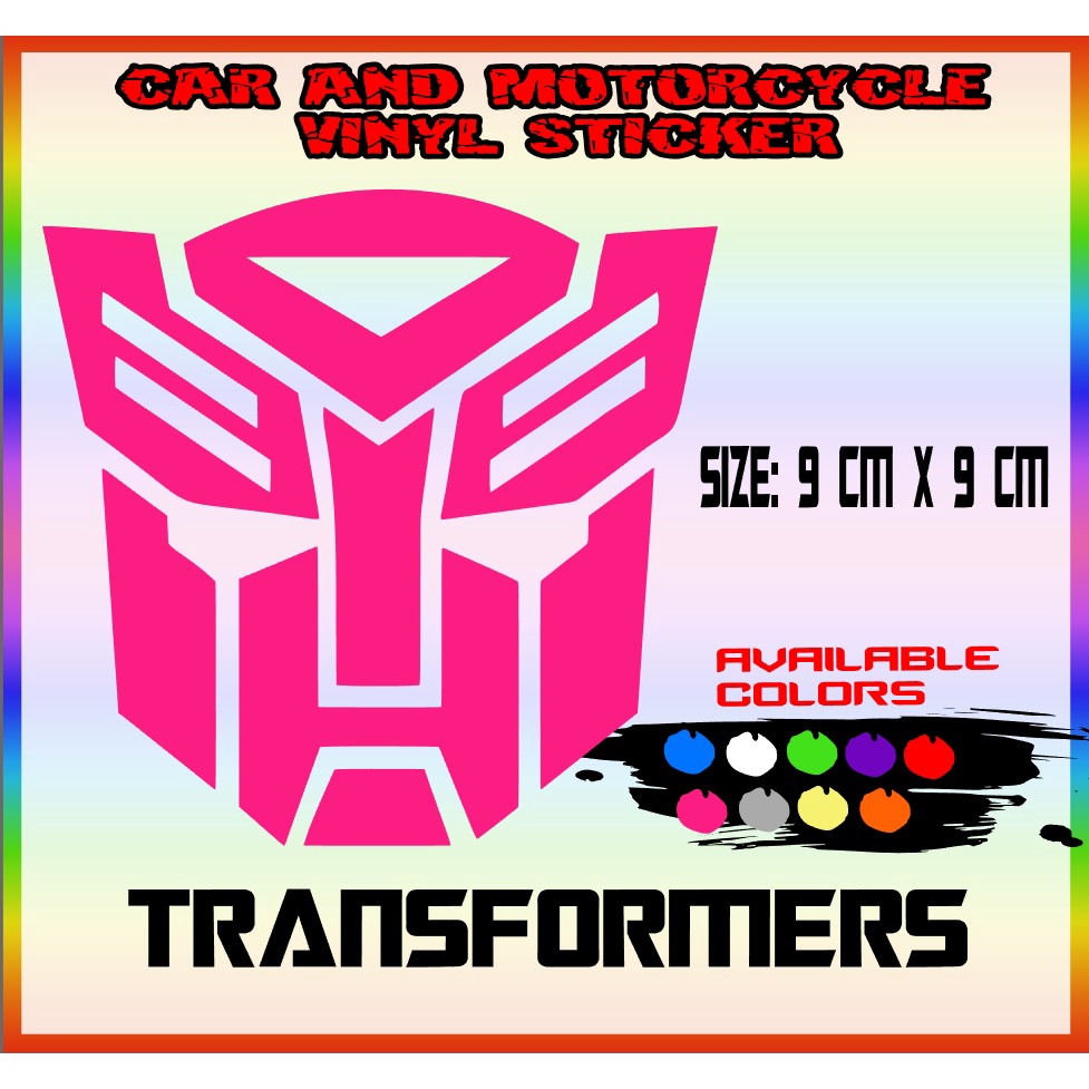 Transformers sticker decals | Shopee Philippines