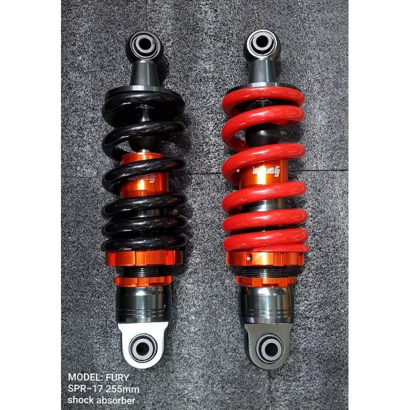 Rear shock/shock absorber Fury 255mm single | Shopee Philippines