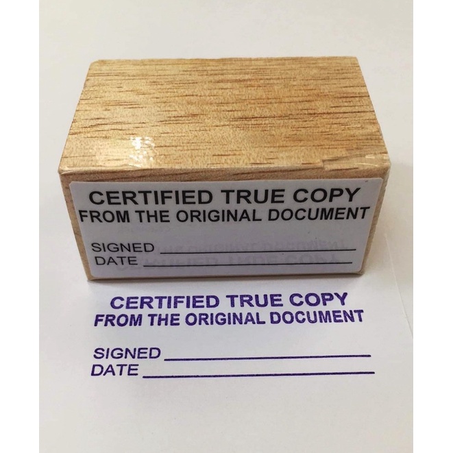 Rubber Stamp CERTIFIED TRUE COPY, RECEIVED, PAID | Shopee Philippines