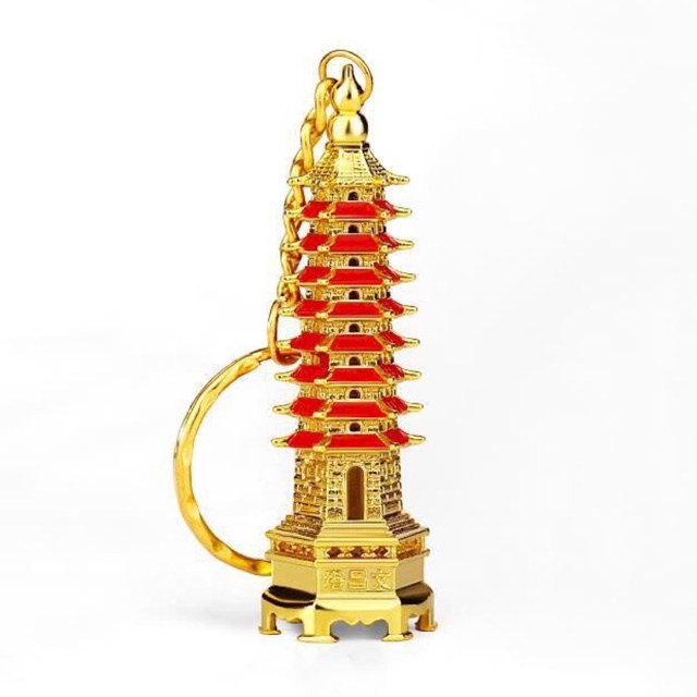 Fengshui Lucky Charm Pagoda Keychain | Shopee Philippines