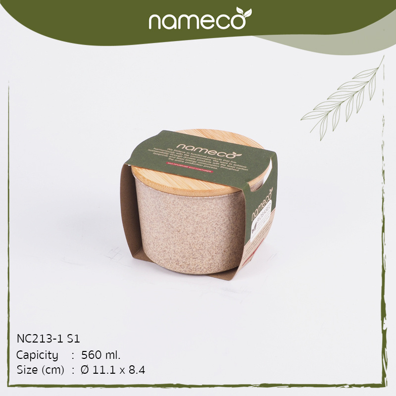 Nameco Model NC213-1 S1 Eco Friendly Natural Straw Mixing Jar + Wooden ...