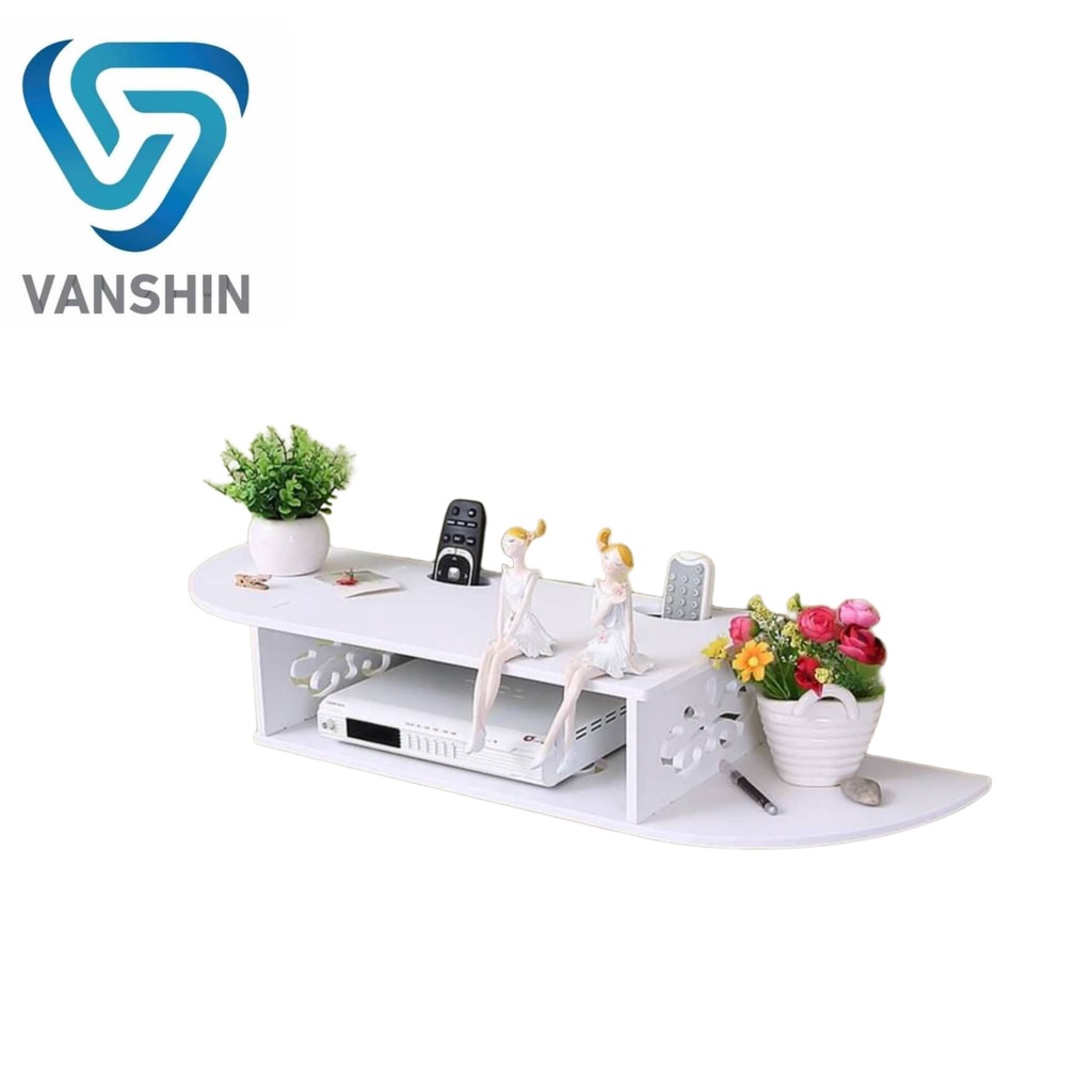 Wall Mounted Shelf Hanging Shelf Storage Rack Router Wireless Wifi TV ...