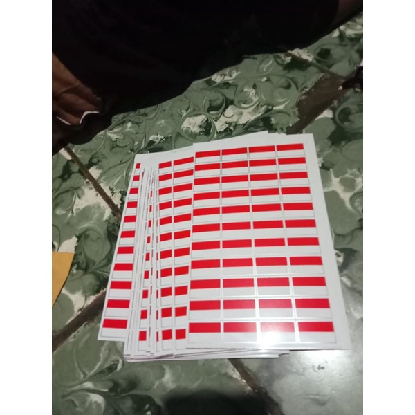 MERAH PUTIH White Red Flag PIPI Stickers | Shopee Philippines