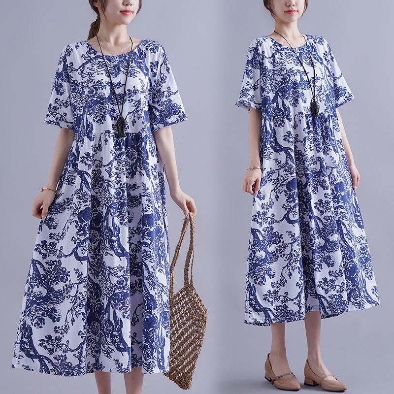 COD M-4XL New Dresses Batik Walking Daster Duster Pambahay Plus Size ...